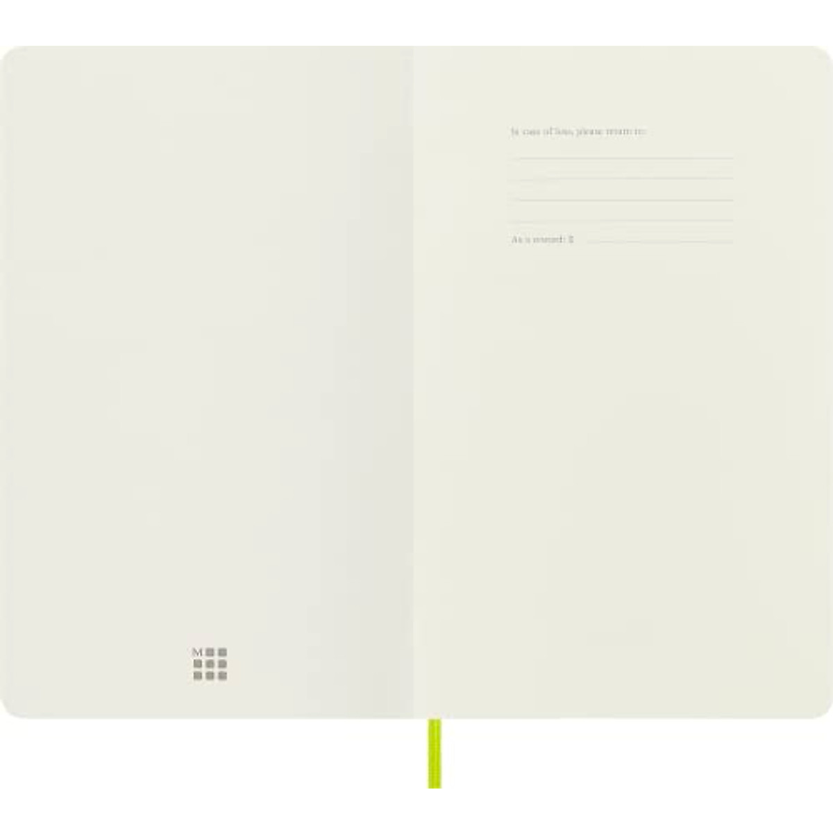 Moleskine Classic Notebook, Soft Cover, Large (5" x 8.25") Ruled/Lined, Lemon Green, 192 Pages