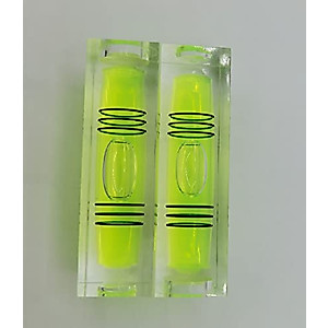 High Precision Bubble Spirit Levels Small Bullseye Level Long Square Mini Level for Wall Frames Hanging RV Tripod etc Measurement Leveling Tool 2 pcs(non-magnetic)
