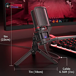 VeGue USB Microphone for PC & PS5 – Studio Quality Sound