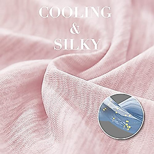 Cooling Blanket Keep Cool in Hot Summer, 51 X 67in Twin or Baby Size Blanket for Adults, Children, Babies Japanese Q-Max 0.4 Technology Arc-Chill Cooling Fiber, Breathable Comfortable All-Season-Pink
