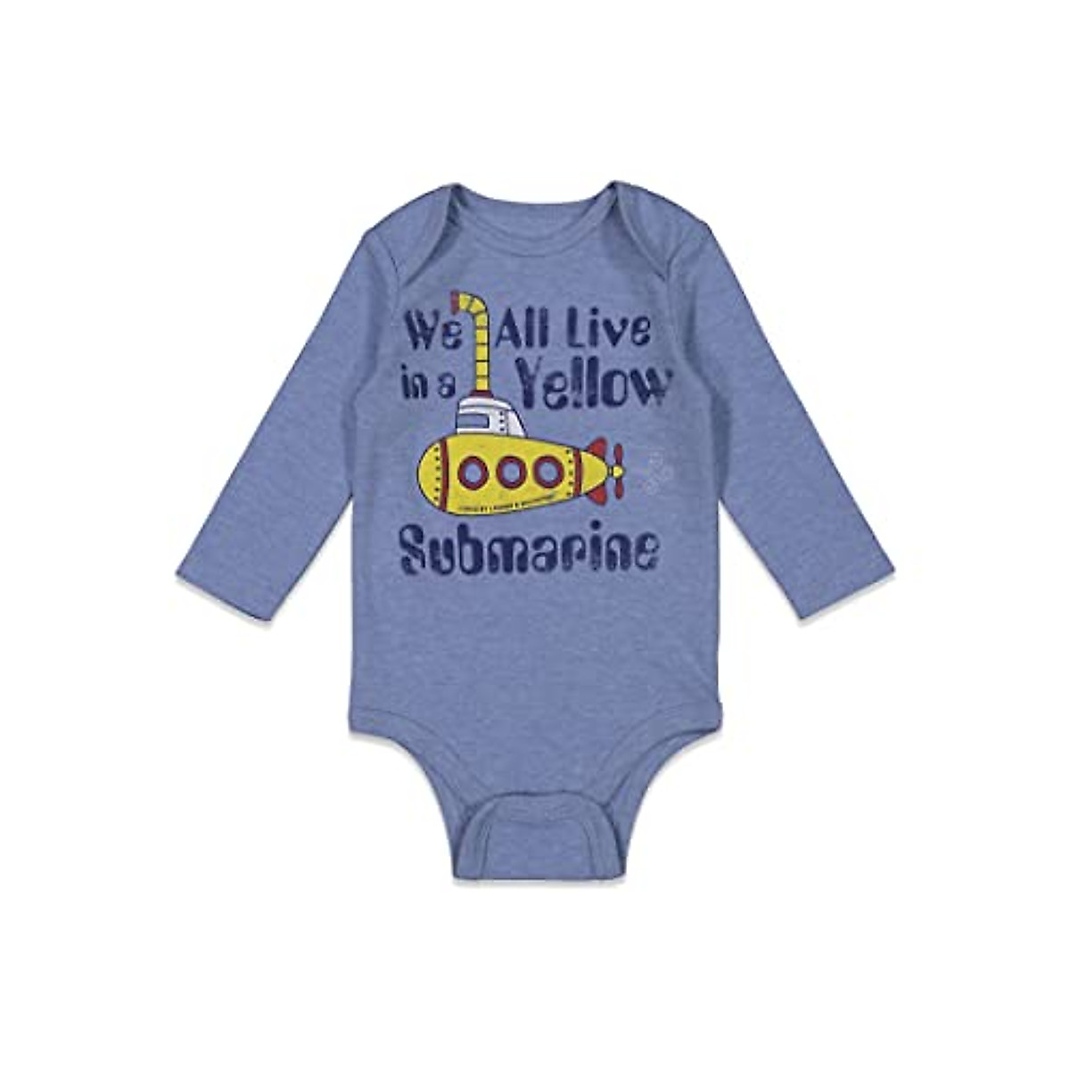 Lyrics by Lennon and McCartney Rock Band Baby Boys 5 Pack Long Sleeve Bodysuits 6-9 Months
