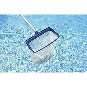 Poolmaster 20001 Deluxe Heavy Duty Vinyl Liner Swimming Maintenance Cleaning Kit for Above or In-Ground Pools, Blue