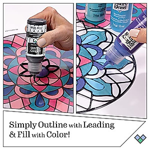 Gallery Glass, Floral Stained Kit, Glass Paint Set for DIY Arts and Crafts, Perfect for Beginners and Artists, 1 Count (Pack of 6)