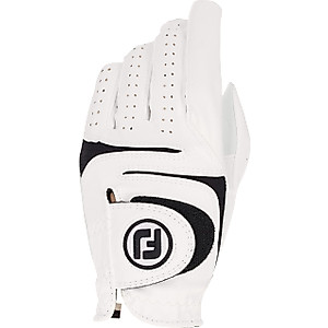FootJoy WeatherSof Golf Gloves 2018 Regular White/Black Fit to Right Hand Medium/Large