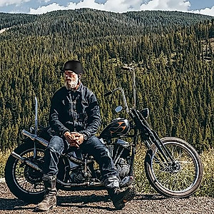 German Style Motorcycle Helmet, DOT Approved Half Face Helmets for Men Women, Adult Retro Black Half Shell Moped Helmet… (XX-Large, Matt Black)