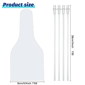 150 Pieces Disposable Artificial Insemination Rods Set Include 50 Pieces Disposable Breeding Tube Rod Tube Breeding Catheter Rod and 100 Pieces Canine Semen Collection Cones for Dog Goat Sheep