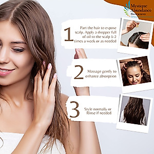 Herbal Hair Growth Oil: Extra Strength Serum for Growth, Anti-Thinning & Hair Fall, Tangle-Free Tresses, Soothe Dandruff, Dry & Itchy Scalp, and Combat Male Pattern Baldness