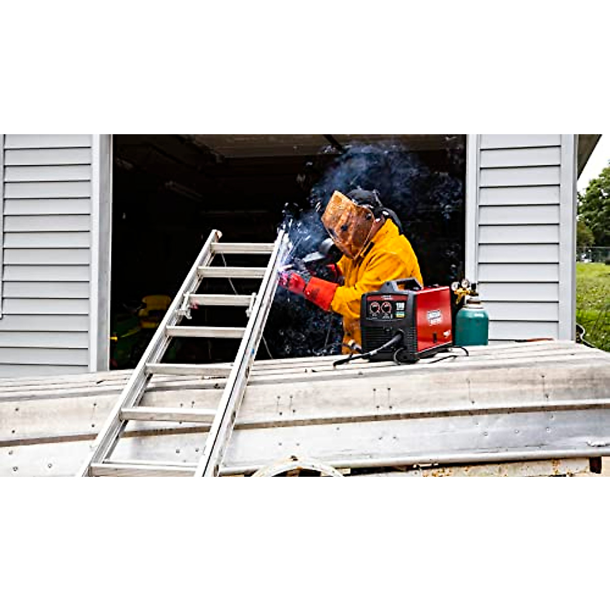 Lincoln Electric-K4134-1 Welding Helmet, Brown, Ratchet, Plastic