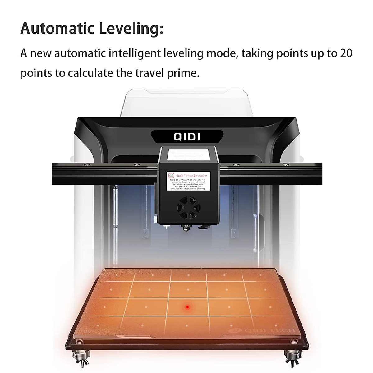 R QIDI TECHNOLOGY X-CF Pro 3D Printers Industrial Grade,Specially Developed for Printing Carbon Fiber&Nylon with QIDI Fast Slicer, Automatic Leveling,Large Build Volume 11.8x9.8x11.8 Inch
