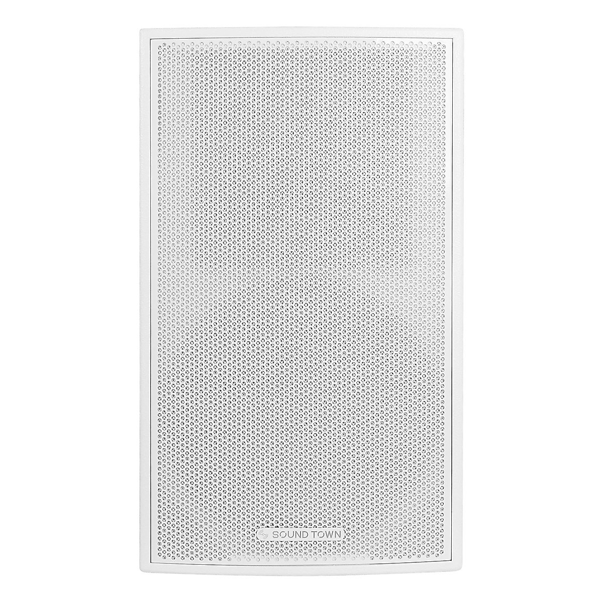 Sound Town CARME Series 15" 2-Way Powered Professional PA DJ Speaker, White with Onboard DSP, Birch Plywood for Installation, Live Sound, Karaoke, Bar, Church