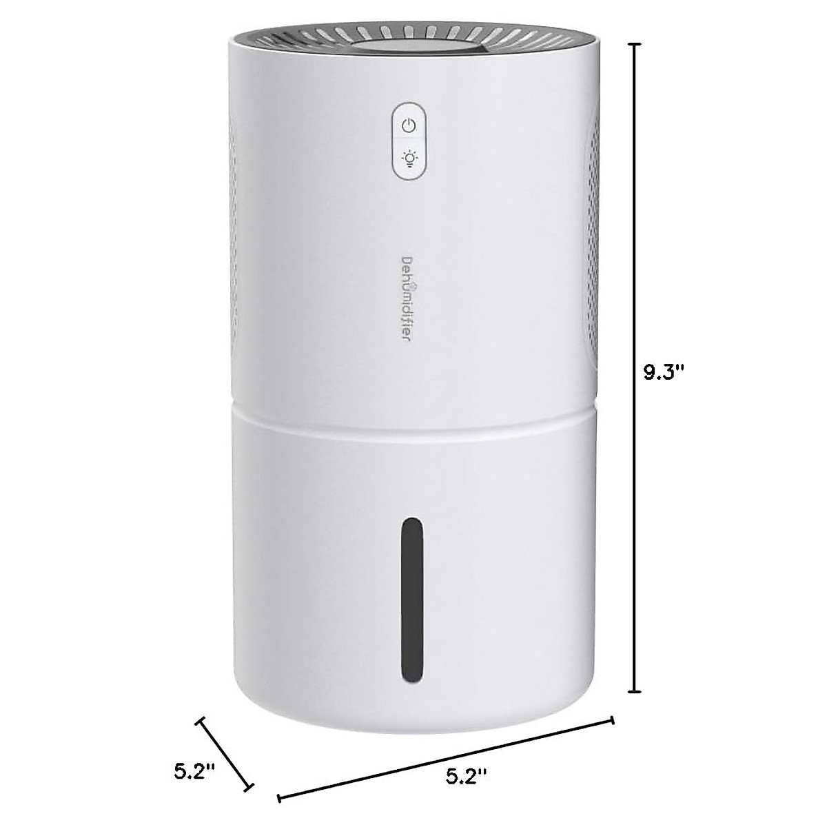 Dehumidifiers, AIUSEVO 27oz Dehumidifier, Small Dehumidifiers for Home Ultra Quiet with Colorful LED Light, 2 Speeds, Auto-Off, Safe Dehumidifier for Bedroom Bathroom Closet RV (280 sq ft) White