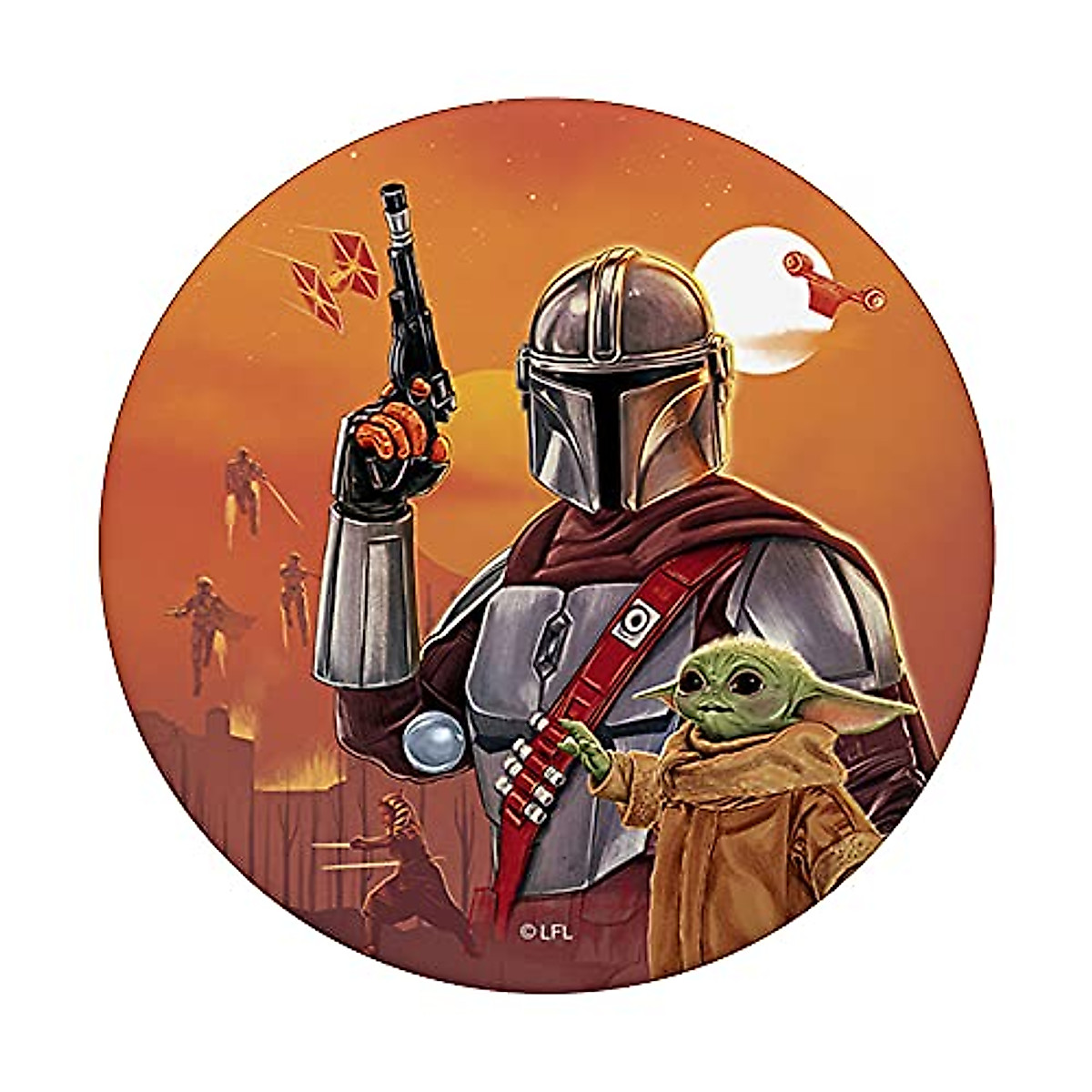 Star Wars: The Mandalorian & Grogu Space Western Exclusive PopSockets PopGrip: Swappable Grip for Phones & Tablets