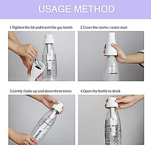 HXZB 1L Soda Siphon Carbonated Seltzer Water Maker Homemade Sparkling Beverages Machine Use Standard CO2 Chargers