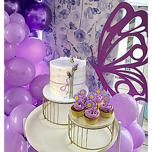 Purple Balloons Metallic Purple Balloon, 50 Pcs 12inch Lavender Purple Lilac Confetti Balloons Purple Metallic Balloons for Birthday Baby Shower Bridal Shower Wedding Party Decorations