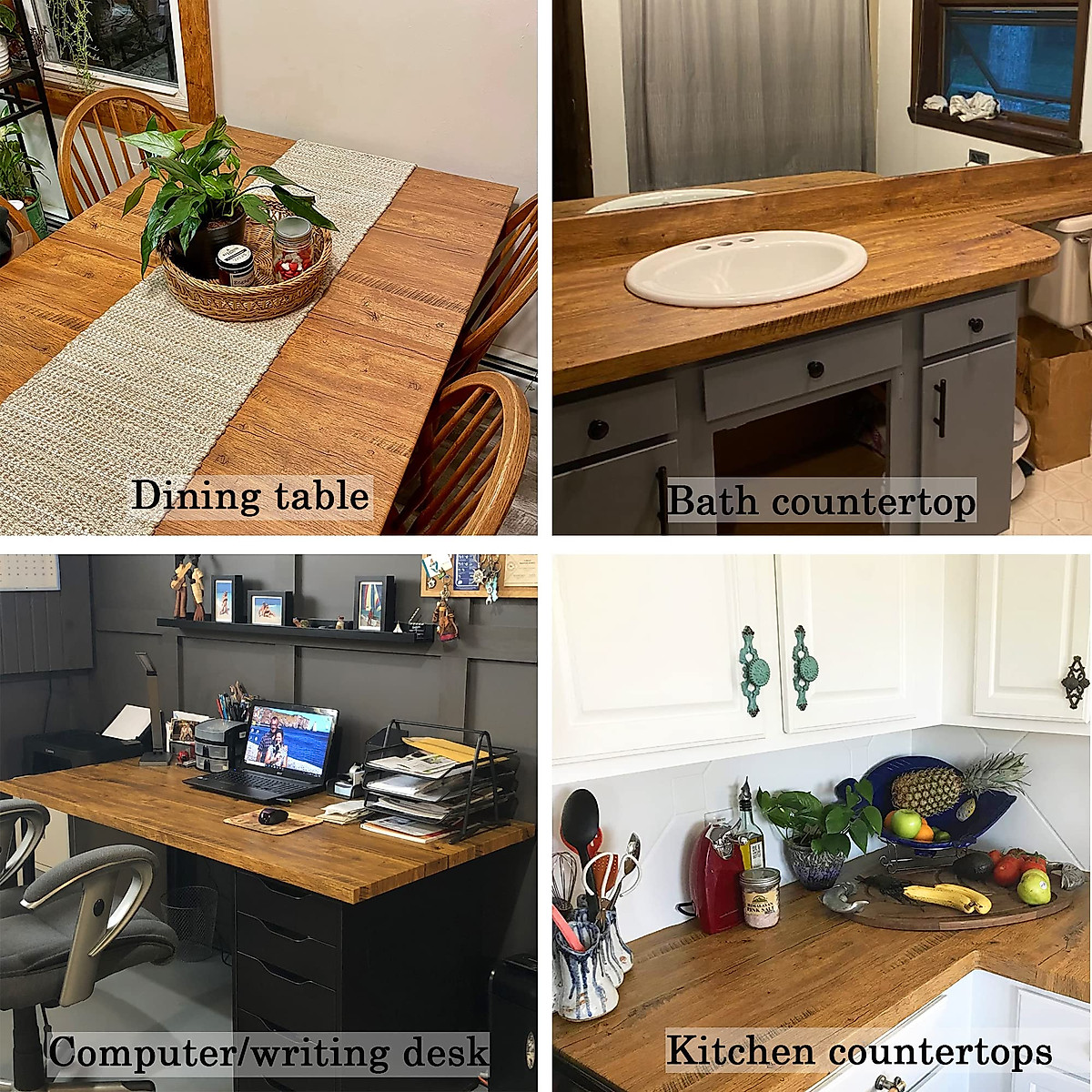 EeeComing Contact Paper Wood Wallpaper Distressed Wood Grain Contact Paper Rustic Wood Peel and Stick Wallpaper Waterproof Self Adhesive Wallpaper Removable Wood Wallpaper Roll Brown 78.7Inx17.7In