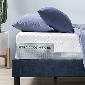 ZINUS 10 Inch Ultra Cooling Gel Memory Foam Mattress, King, Cool-to-Touch Soft Knit Cover, Pressure Relieving, CertiPUR-US Certified, Mattress in A Box, All-New, Made in USA