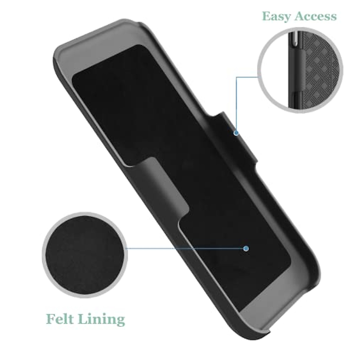 Fingic Compatible with iPhone 14 Pro Max 5G Holster Case Combo Shell Slim Rugged Case with Kickstand Swivel Belt Clip Holster Shockproof Cover for iPhone 14 Pro Max 5G (6.7 inch) 2022, Black