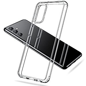 USLAI Case for Samsung Galaxy A13 5G, Non-Yellowing Shockproof Phone Bumper Cover, Anti-Scratch Back - Clear