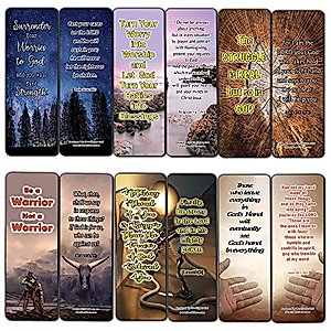 Trusting God and Not Worrying Religious Christian Bookmarks (30-Pack) - Handy Reminder About Trusting God and Not Worrying