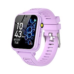 Phyulls Kids Smart Watch, Smart Watch for Kids Toys with 24 Games Camera Video Recorder Music Player Alarm Calculator Calendar Stopwatch Flashlight Pedometer Gift Toys for Girls Ages 3-12 Years Old