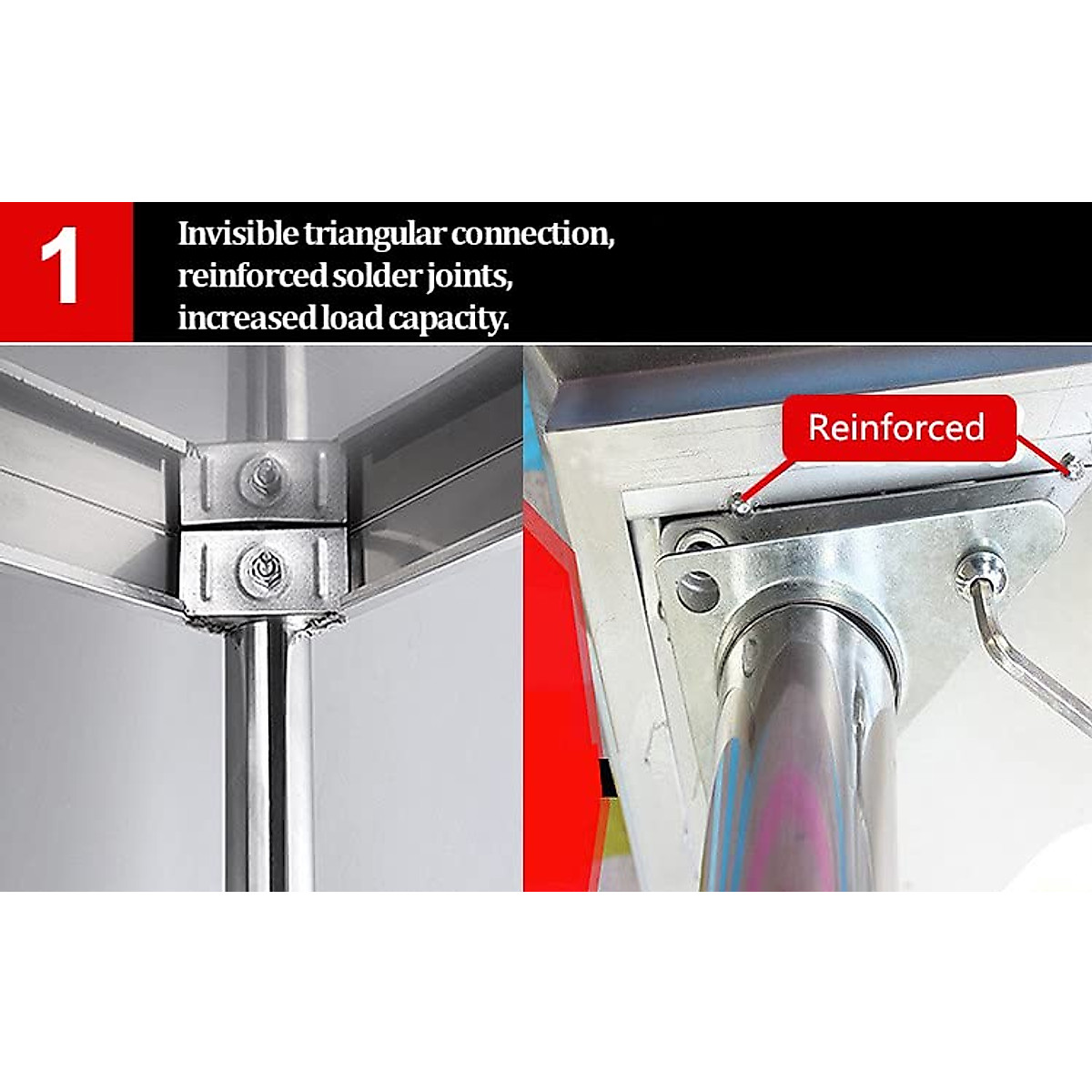 24"x48" Stainless Steel Work Table with Backsplash