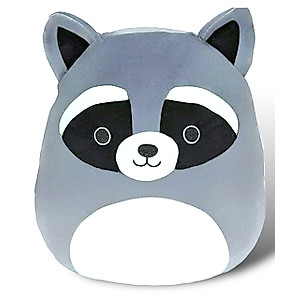 Squishmallows Official Kellytoy Plush 8" Grey Raccoon - Ultrasoft Stuffed Animal Plush Toy