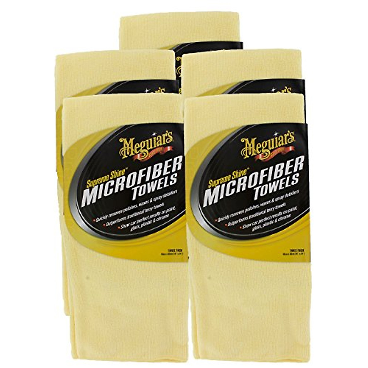 Meguiar's X2020 Supreme Shine Microfiber Towels (5 Packs of 3)