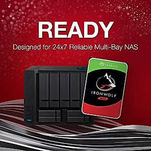 Seagate IronWolf 12TB NAS Internal Hard Drive HDD – CMR 3.5 Inch SATA 6Gb/s 7200 RPM 256MB Cache for RAID Network Attached Storage – Frustration Free Packaging (ST12000VN0008)