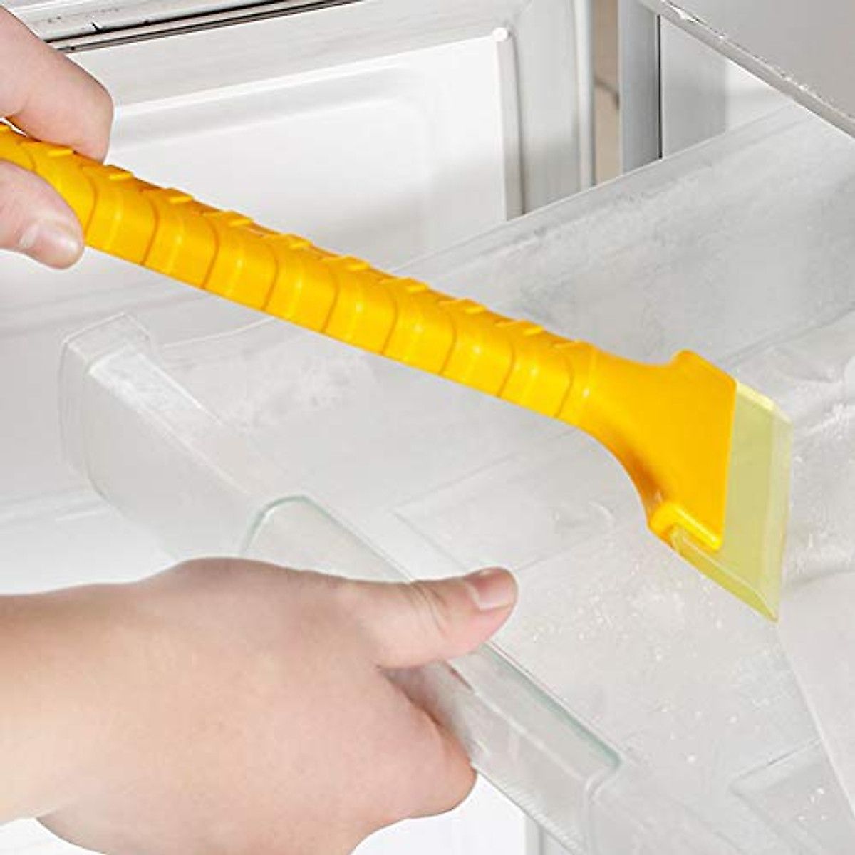 Ice Scrapers 3pcs Snow Brushes Deicing Ice Shovels - Auto Windshield Cleaning Tool Winter Snow Removal Tool for Car Garden Snow Cleaning Supplies - Yellow