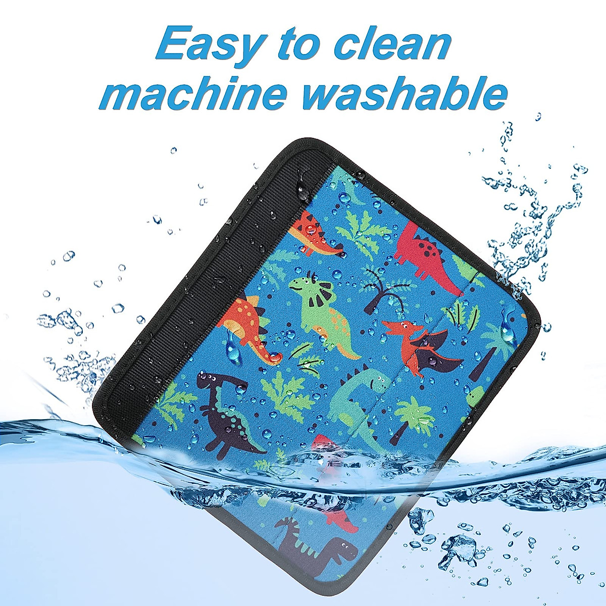 Frienda 4 Pcs Kids Car Seat Belt Cover Car Seat Straps Shoulder Pads Soft Seat Belt Cushion Cartoon Dinosaur Planet Belt Cover Pad for Children Boys Girls