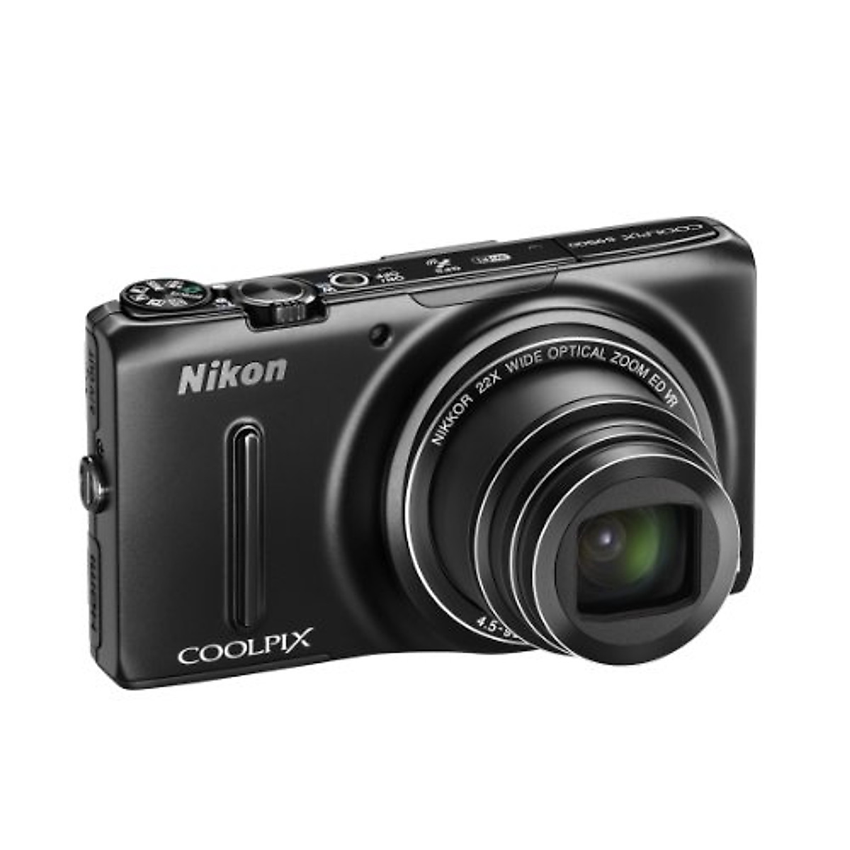 Nikon COOLPIX S9500 Wi-Fi Digital Camera with 22x Zoom and GPS (Black) (OLD MODEL)