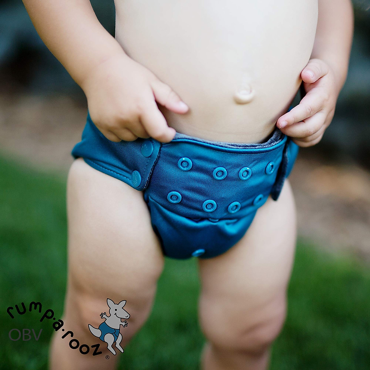 Kanga Care Rumparooz G2 OBV Cloth Diaper Reusable One Size Pocket Diaper with Patented Inner Double Gusset 2 pcs Bamboo Rayon Insert Soaker | Billy (6-40+ lbs)