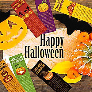 Halloween Bookmarks Pumpkin Bible Verses Bookmarks Christian Bookmarks Religious Book Markers for Women Girl Book Lovers Church Baptism Gifts Christian Gifts Halloween Bible Bookmark (60)