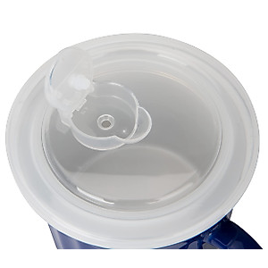 Mind Reader Soup Mug with Vented Lid, Microwave Dishwasher Safe, Soup Bowls, Large, Ceramic, 6.3" L x 5.04" W x 4.13" H, Black