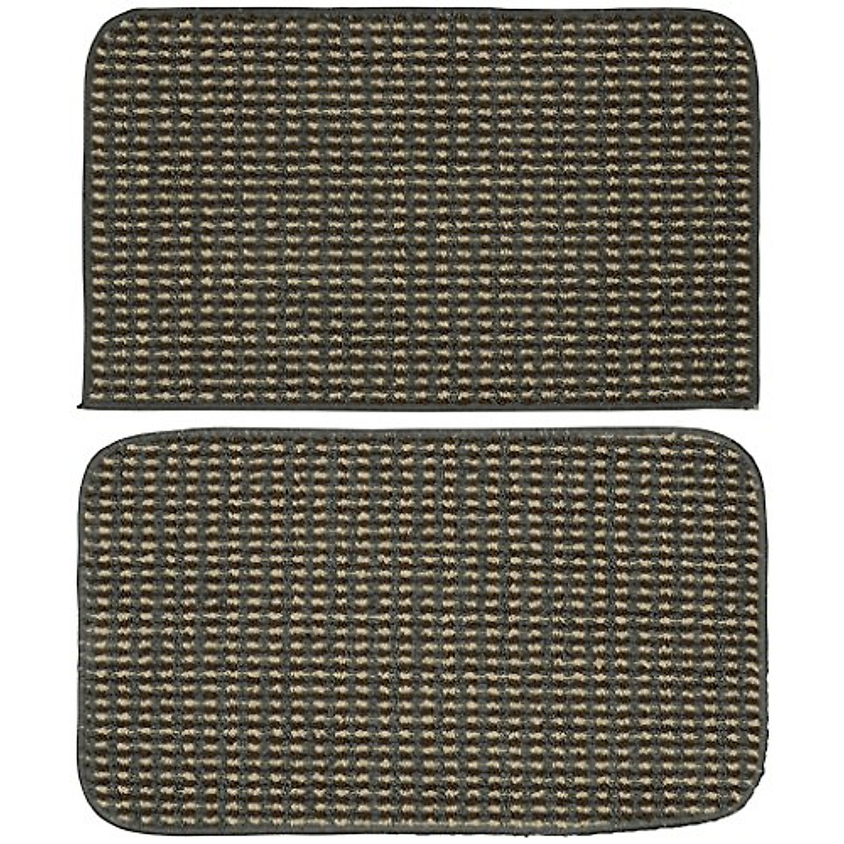 Garland Rug Berber Coloriations 18" x 28"/18" x 28", Cinder Gray