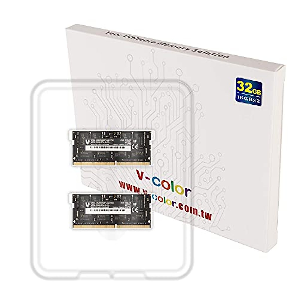 V-Color 32GB(2 x16GB) DDR4 2400MHz for iMac 2017 27-inch w/Retina 5K Display & 21.5-inch w/Retina 4K or Non-Retina Display DDR4 iMac SO-DIMM CL17 1.2V (TN416G24D817K-VC)