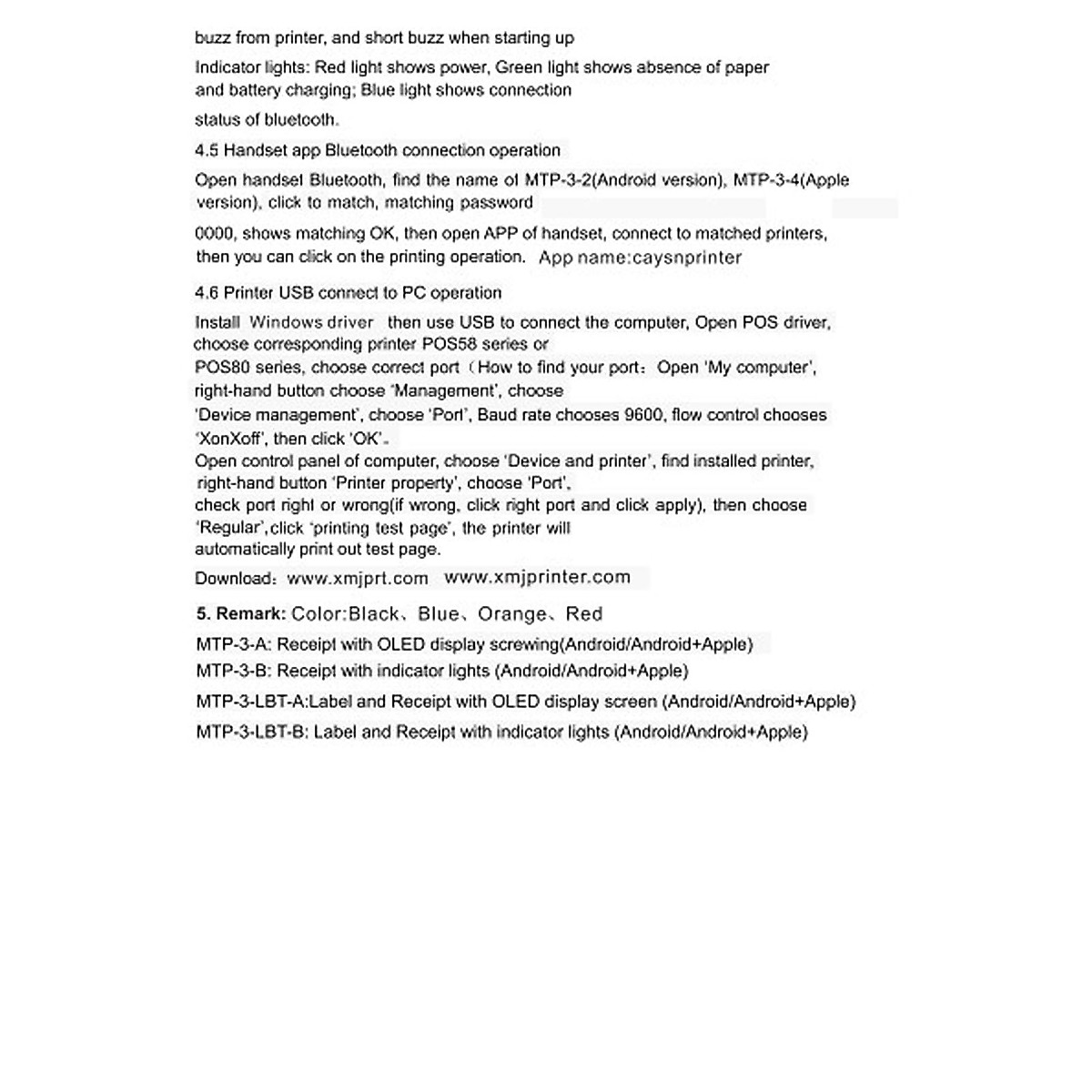 Yosoo Portable Mini Thermal Receipt Printer for iOS Users