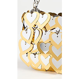 Paco Rabanne Women's Sparkle Nano Bag, M042, Gold, Silver, One Size