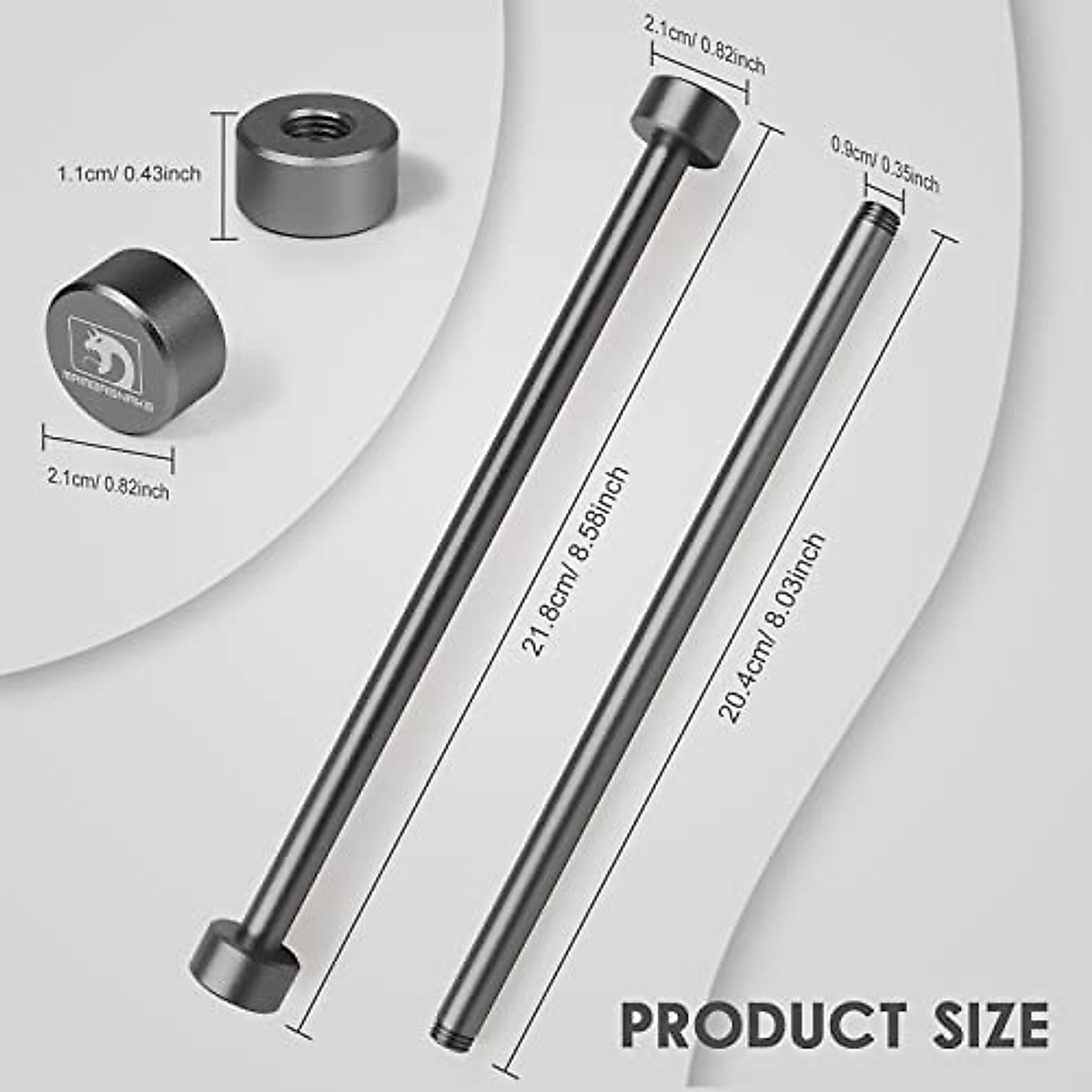 ZIYOU LANG Custom Coiled Cable Winder Rod Metal Bar Management with Multifunctional Use for DIY Crafts Decorate Your Keyboard Printer PS4 X-Box Switch USB Cable Tidy Your Desk(Gray)