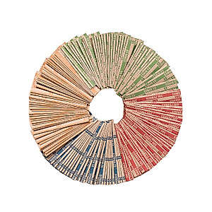 Coin Wrappers Assorted 500 Flat Stripped Coin Roll Wrappers for All Coins Including 200 Quarter Wrappers and 100 Each of Penny, Nickel, Dime Wrappers