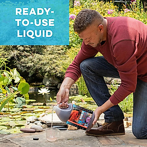 MICROBE-LIFT PL Pond Bacteria and Outdoor Water Garden Cleaner, Safe for Live Koi Fish, Plant Life, and Decor, 1 Gallon