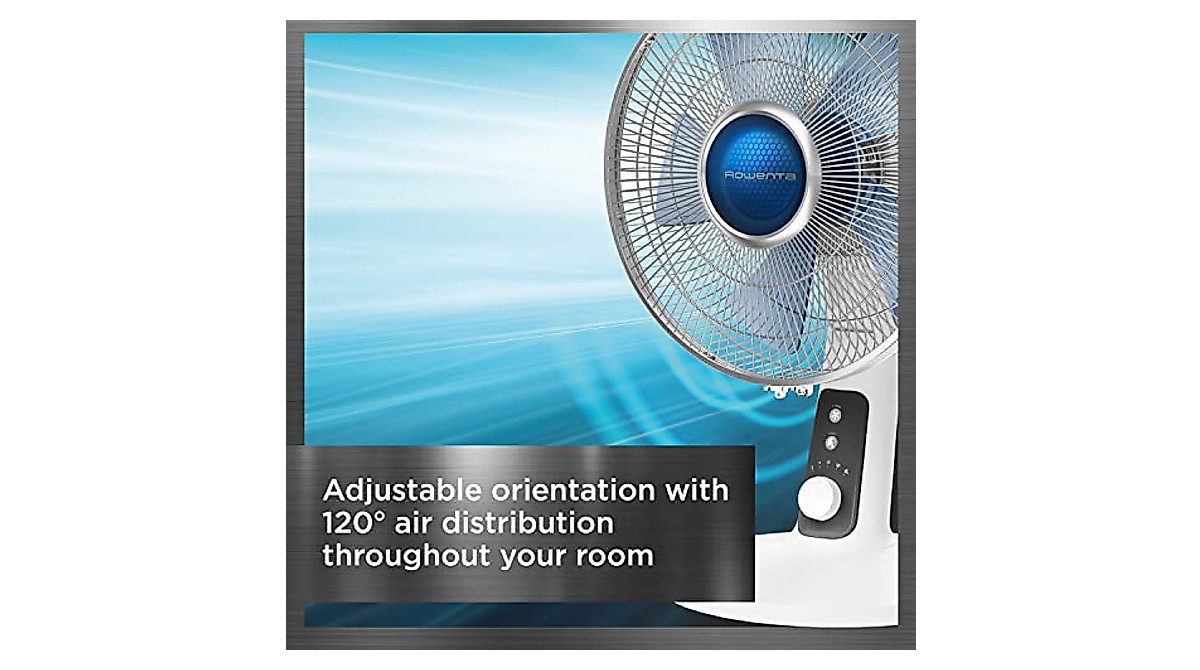Rowenta Turbo Silence Fan - Ultra Quiet, 4-Speed Oscillating Fan