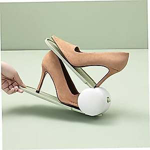 SOLUSTRE 4pcs Organizer Non-Skid Shoe Organization Rack Professional Storage Home Units Holder Adjustable Stacker Use Space Shelf for Clo Shoes Fresh Deck Two- Double Saver Non-Slip