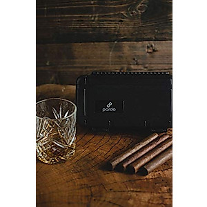 Pardo Cigar Travel Humidors with Built-in Humidifier Disc - Holds up to 15 Cigars - Airtight, Waterproof, Portable & Durable Humidor Cigar Box - Cigar Accessories Ideal Valentines Day Gifts for Him