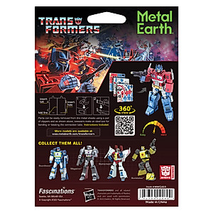 Metal Earth Transformers Optimus Prime Color 3D Metal Model Kit Fascinations