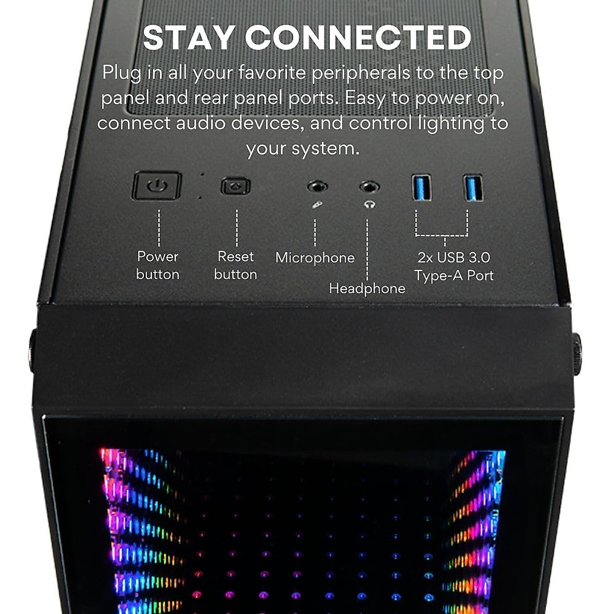 Empowered PC Continuum Mini RGB Gamer Desktop - AMD 8-Core Ryzen 7 7800X3D (~ i9-14900K), 32GB DDR5 RAM, 1TB Gen4 NVMe, RTX 4070, WiFi 6, Windows 11 Home - Tiny Liquid Cooled Gaming Computer