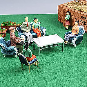 100 Pieces P50 Tiny People Figurines Set 1:50 Scale Model Train People Hand Painted Model Trains Architectural O Gauge Painted Figures for Miniature Scenes