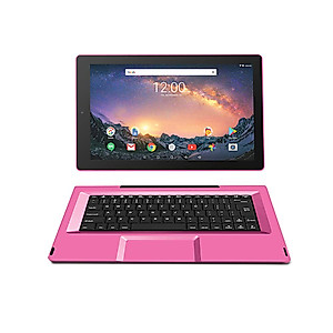 RCA 2018 Newest Premium High Performance Galileo 11.5" 2-in-1 Touchscreen Tablet PC Intel Quad-Core Processor 1GB RAM 32GB Hard Drive Webcam WiFi Bluetooth Android 6.0-Pink