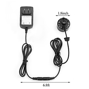 AGPTEK Mist Maker Fogger Water Fountain Pond Fog Machine Atomizer Air Humidifier with 12 LED Light Color Change for Office Home Room Car, Black