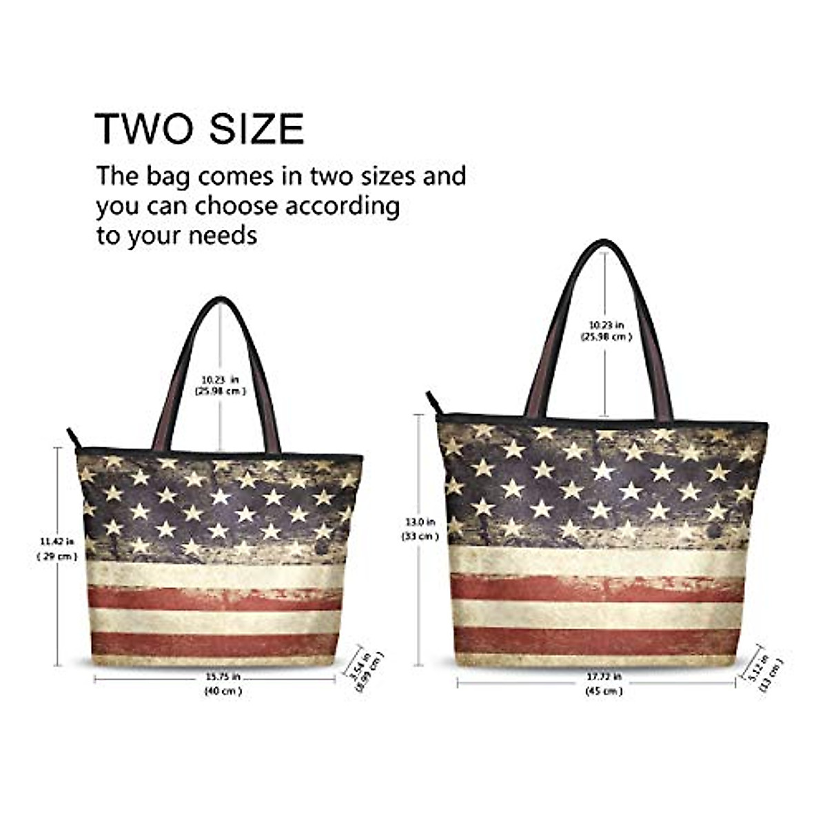QMXO American USA Flag Star Handbags and Purse for Women Tote Bag Large Capacity Top Handle Shopper Shoulder Bag